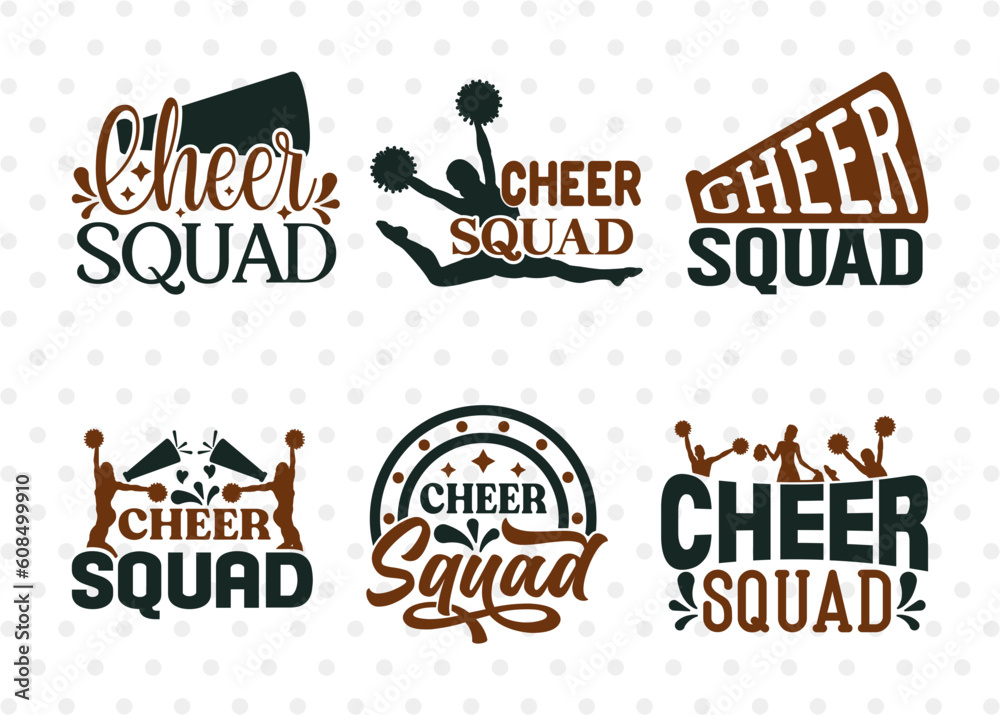 Cheer Squad SVG Bundle, Cheerleading Svg, Cheer Svg, Cheer Life Svg ...