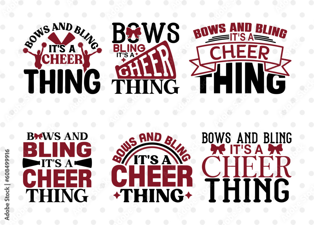 Cheer Bows With Quotes