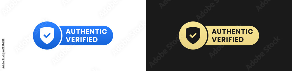 Authentic label or Authentic stamp vector isolated in flat style. Best ...