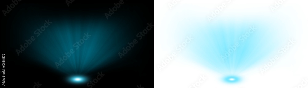 light hud circle with holographic blue glow transparent background ...
