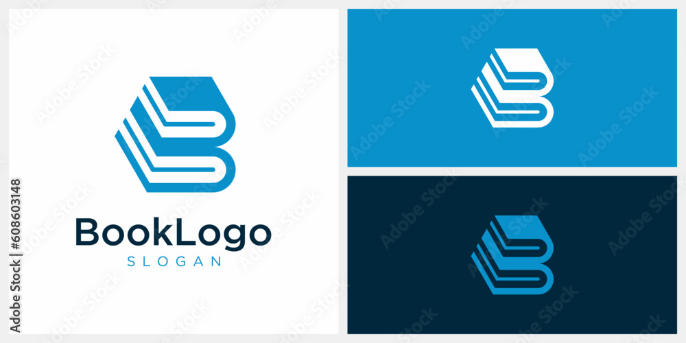 Letter B Book Logo design Inspiration. Icon Symbols Vector EPS 10 ...
