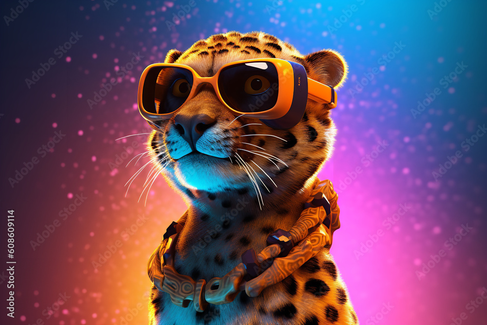 Virtual Velocity, 3D Cheetah, leopard Character NFT Collection with VR ...