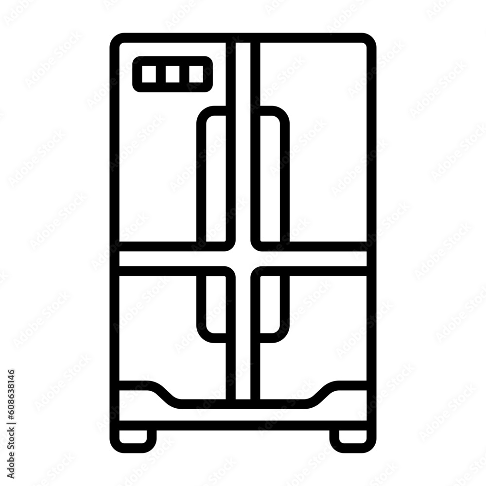 Bakery Rack Oven vector line icon design, Bakery and Breadsmith symbol ...