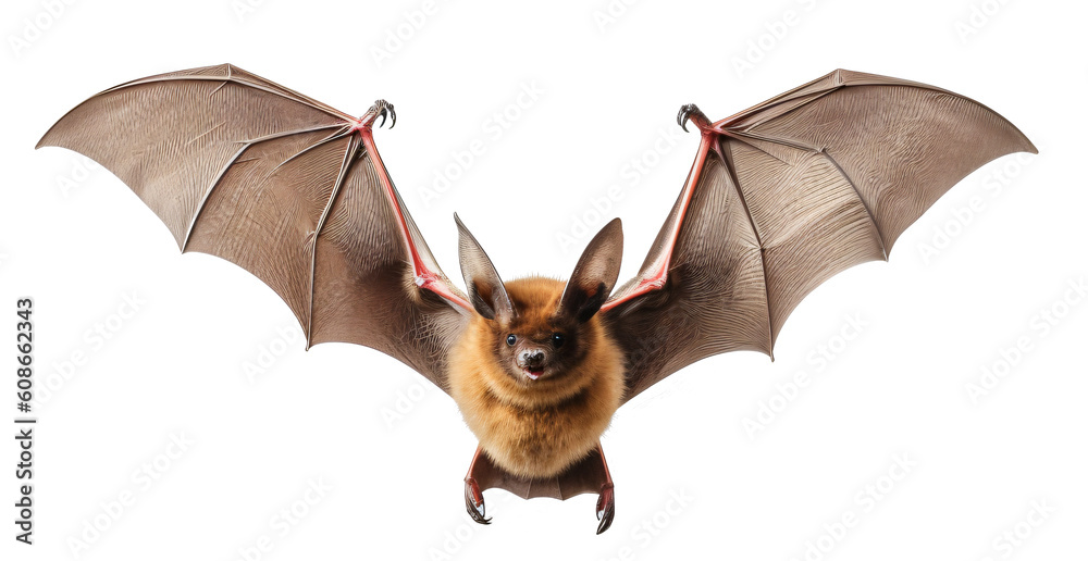 Bat isolated on the transparent background PNG. AI generative. Stock ...