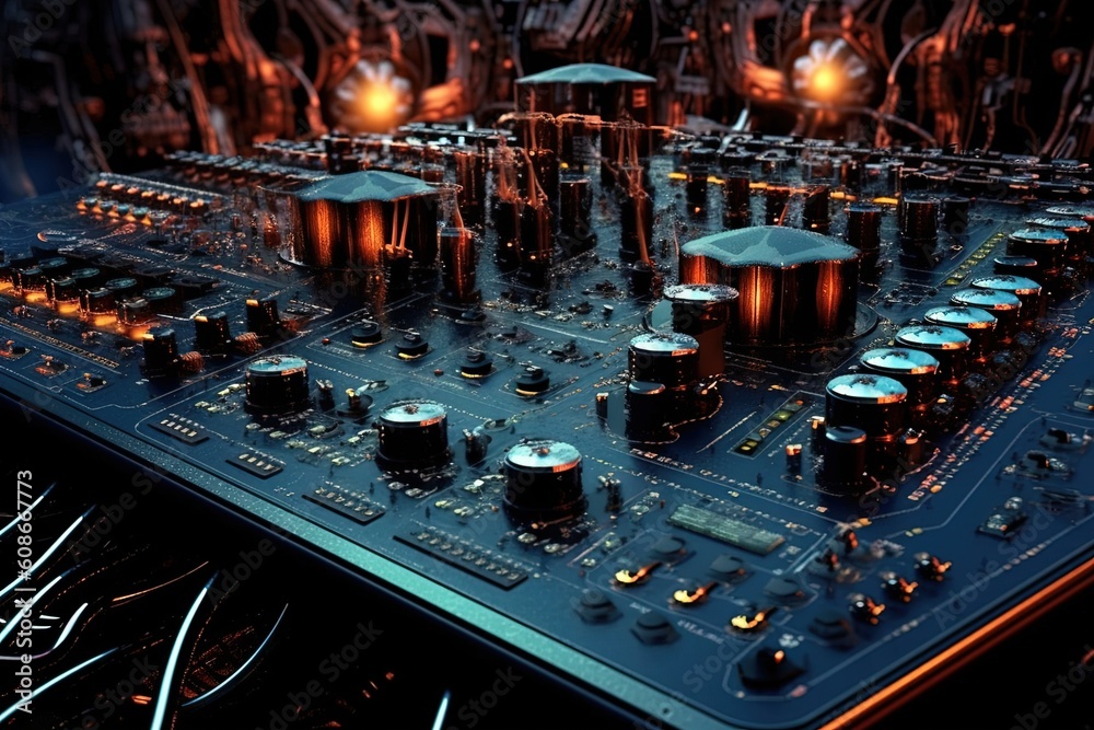 Alien synthesizer with interstellar modulation capabilities, generating ...