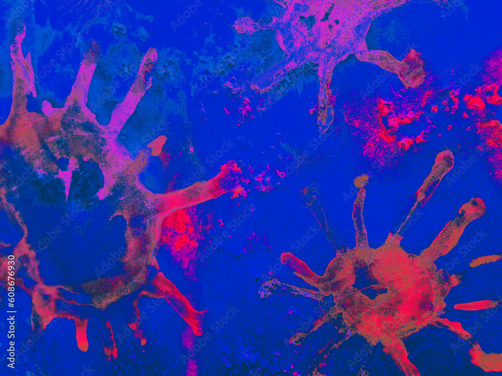 Neon Probiotic Bacteria Background. Bacteria Images. Sky Bacteria ...