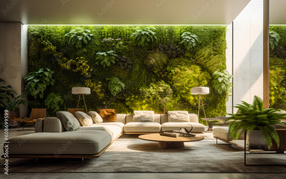 Luxury sustainable green living solution. Eco-friendly houseing ...