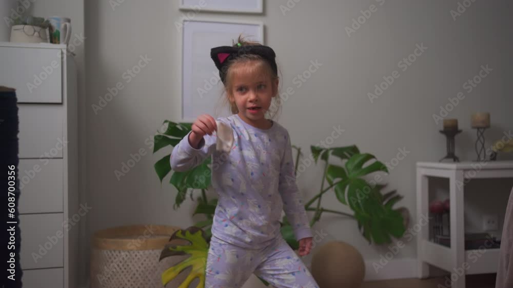 Crazy child dancing at home funny moving Going Mad and Emotional Little ...