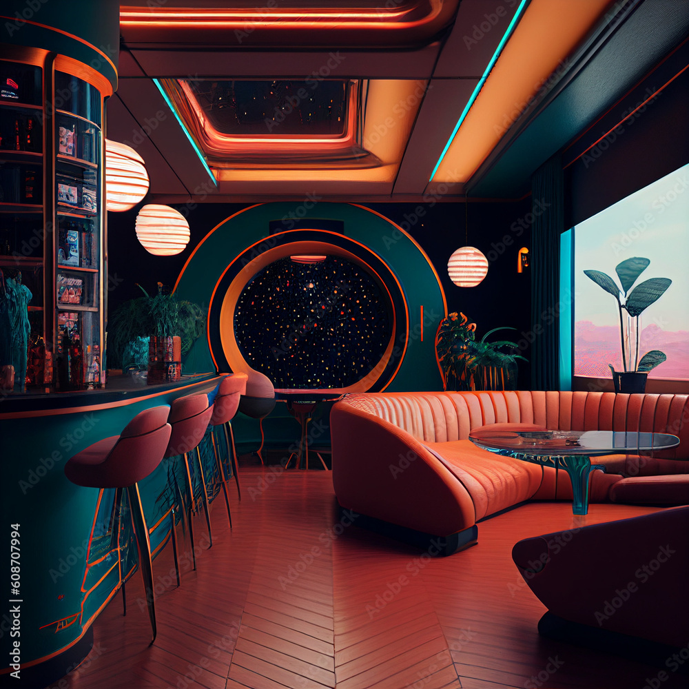 "Liminal Space: Realistic 80s Lounge Bar with Nostalgic Vibes- liminal ...