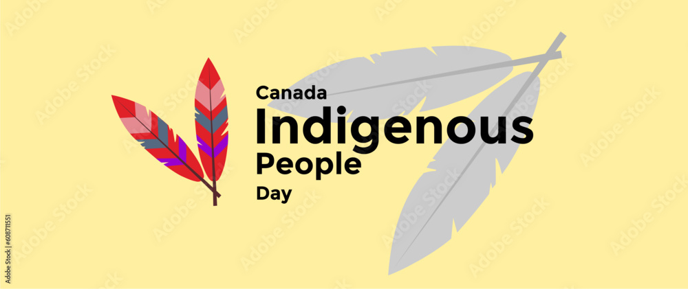 canada Indigenous Peoples Day Holiday concept. Template for background ...