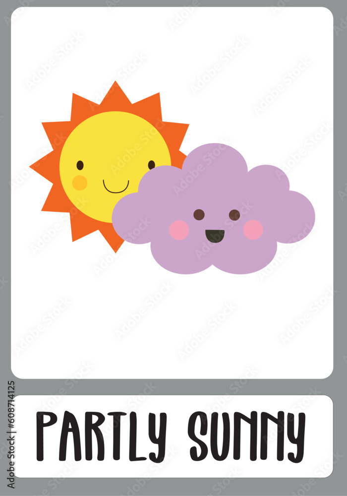 Partly sunny Pattern, Set of Weather, Partly sunny White Backgrounds ...