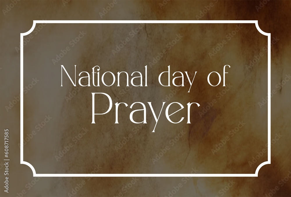 national day of prayer Holiday concept. Template for background, banner ...