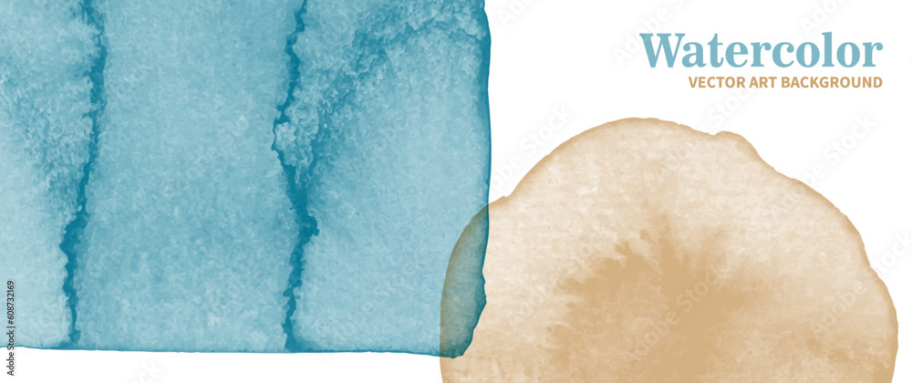 Pastel color watercolor vector art background. Hand drawn Illustration ...