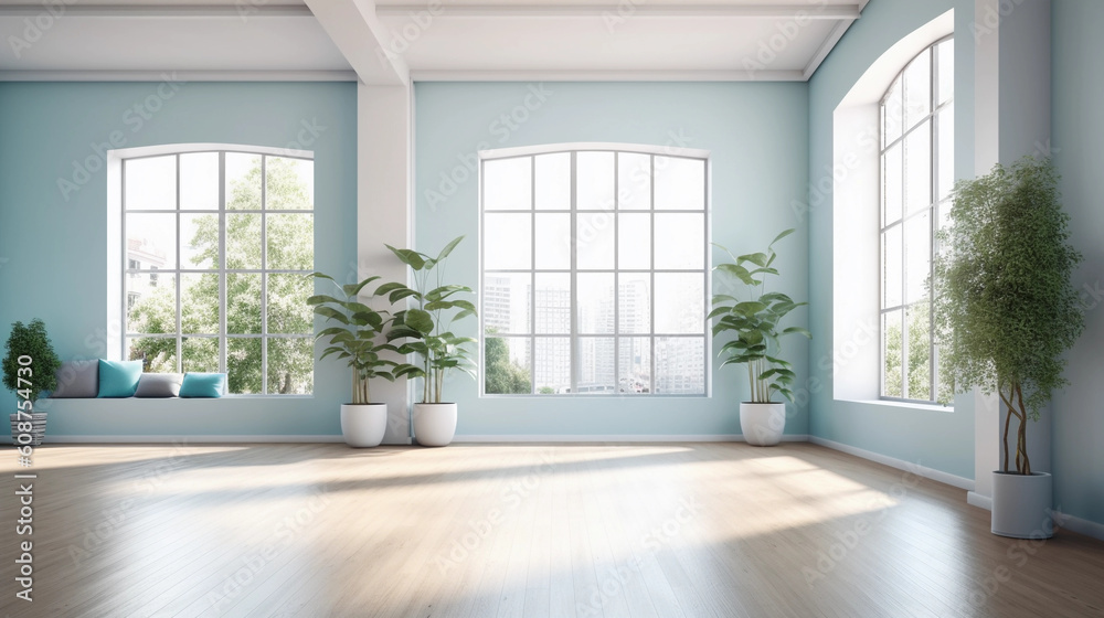 Open space office room, conference room, office room, office with ...