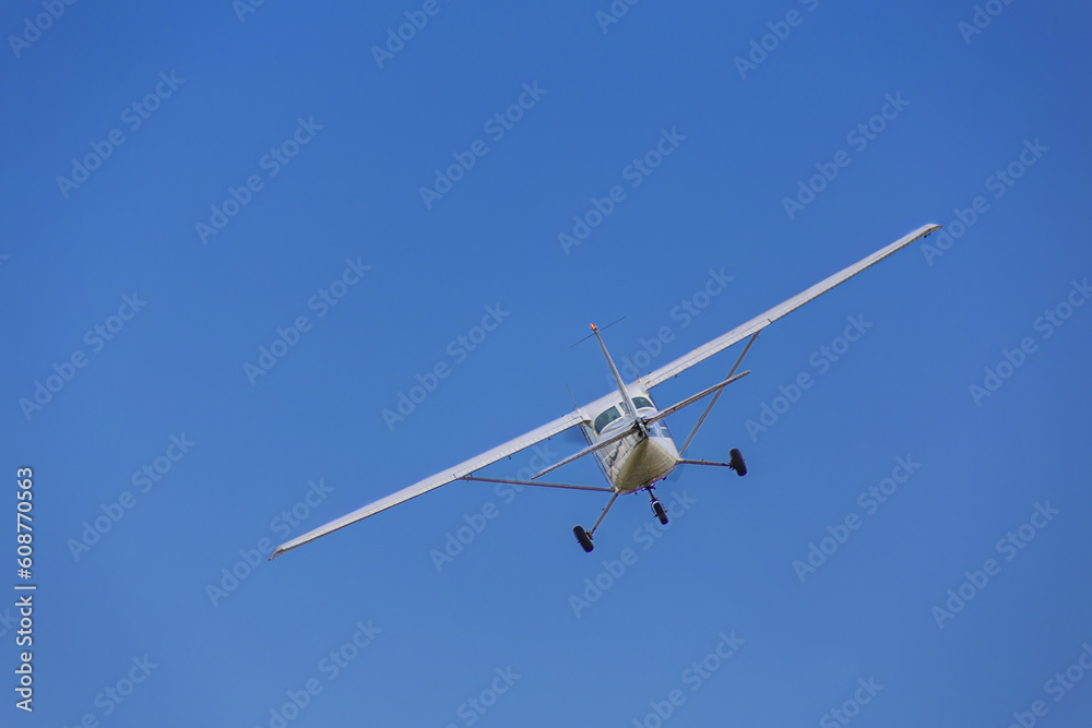 Cessna light aircraft ever built with overhead wing and single ...