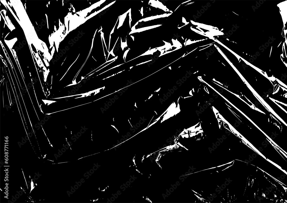 Polyethylene texture. Grunge effect. Transparent stretched cling film ...