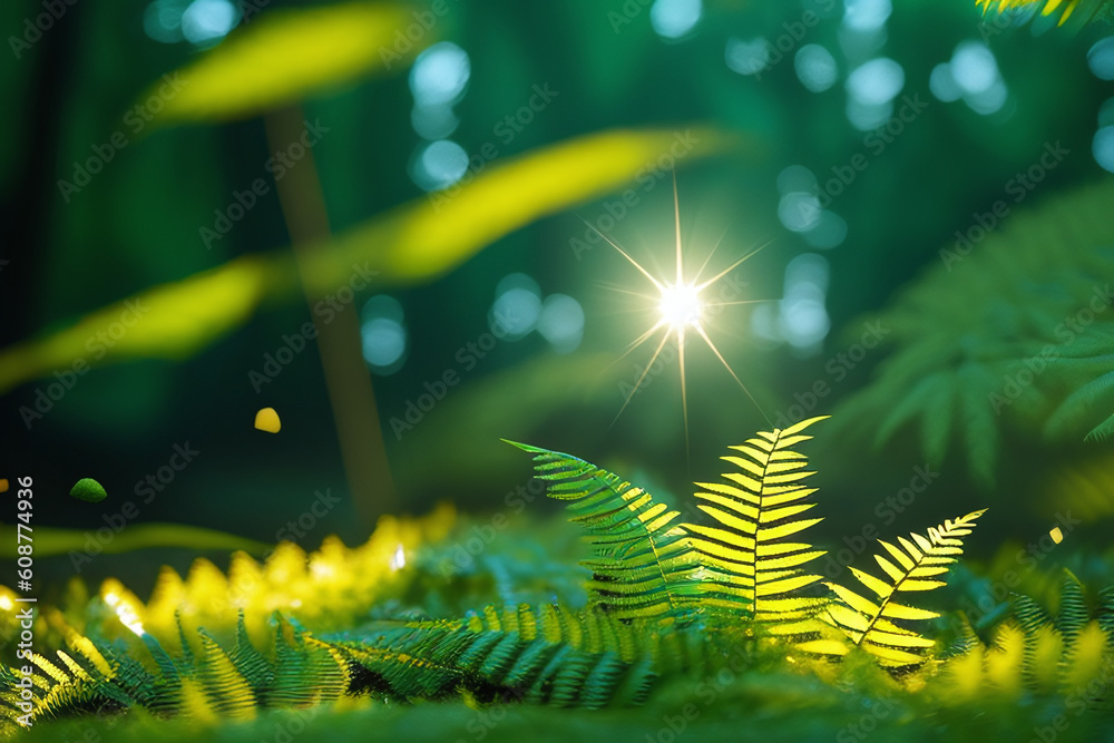 An abstract image of the ecological problem of deforestation is a ...