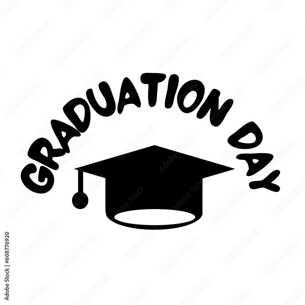 graduation cap clipart, graduation day clipart, graduation calligraphy ...