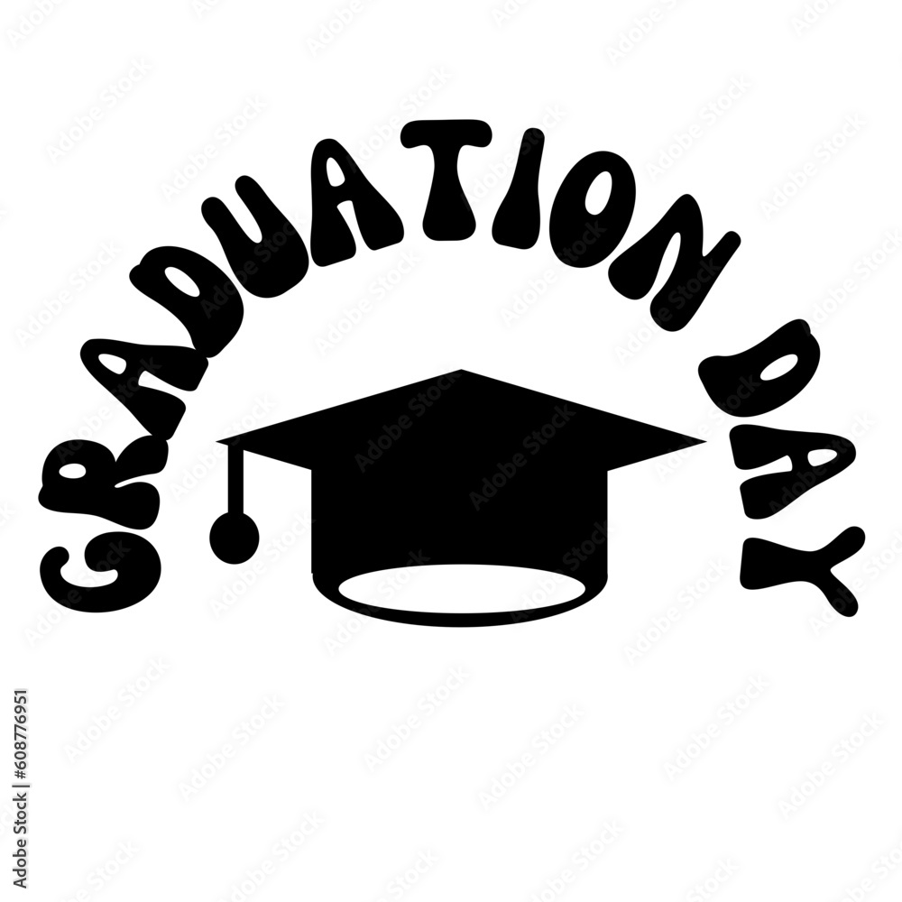 graduation cap clipart, graduation day clipart, graduation calligraphy ...