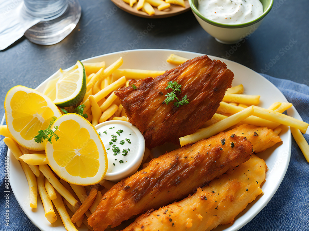 Gourmet Fish and Chips: A Culinary Masterpiece - Pescado y Papas Fritas ...