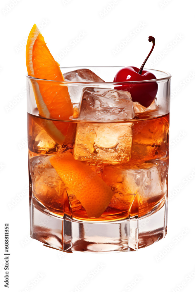 Old fashioned drink coctail isolated on the transparent background PNG ...