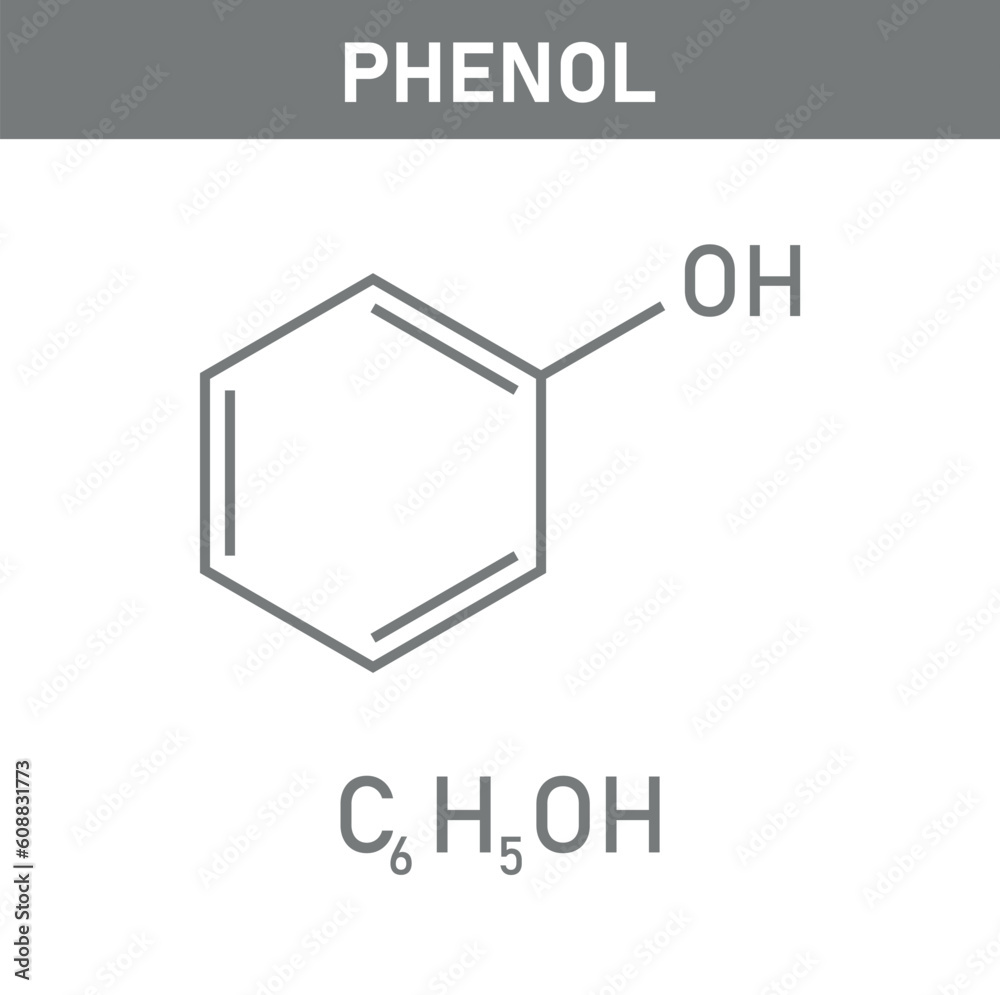 Chemical structure of Phenol (C6H5OH). Chemical resources for teachers ...