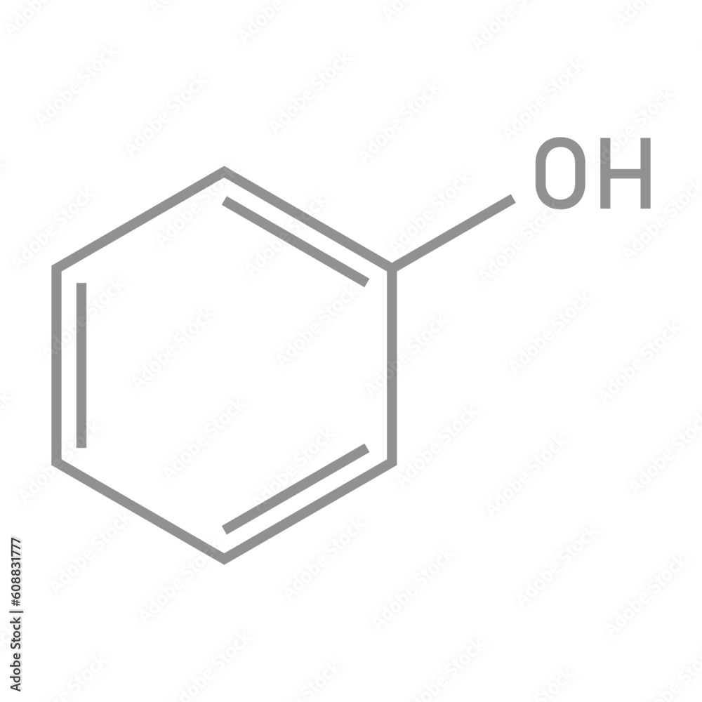 Chemical structure of Phenol (C6H5OH). Chemical resources for teachers ...