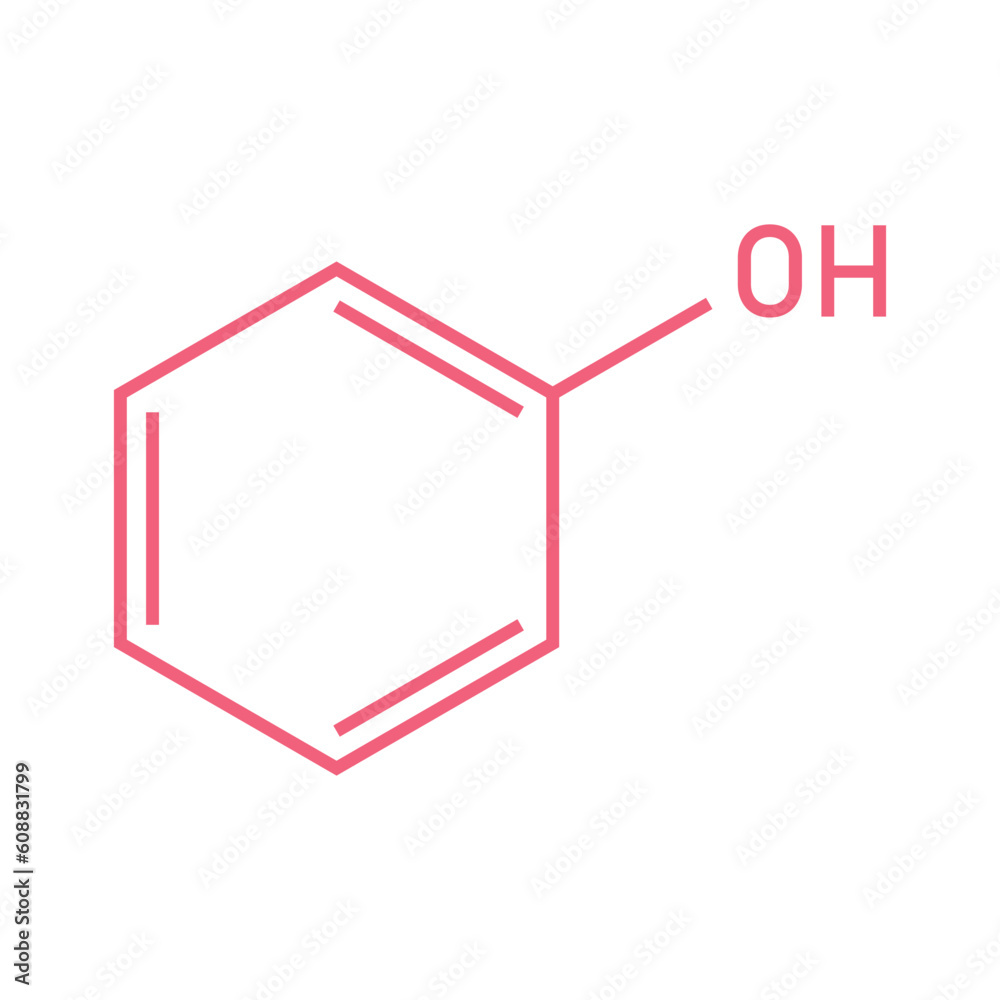 Chemical structure of Phenol (C6H5OH). Chemical resources for teachers ...
