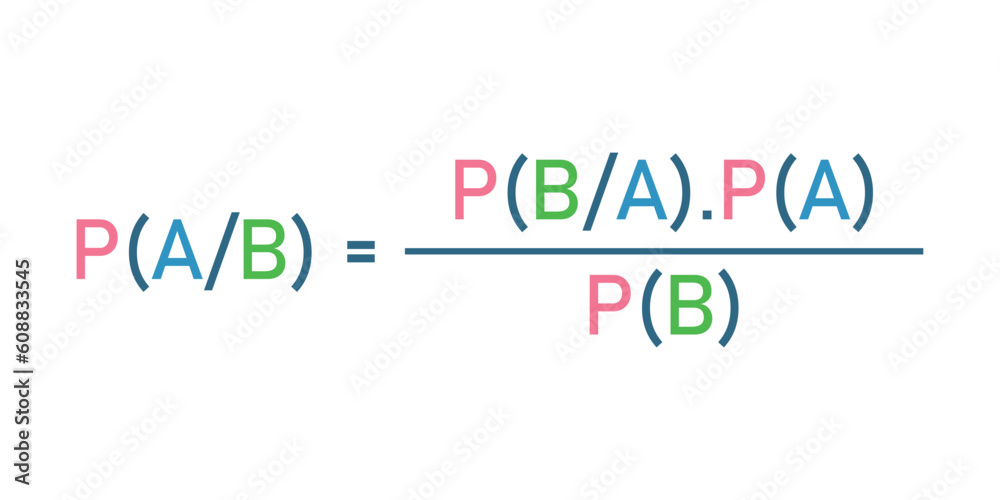 Bayes theorem formula in probability theory. Mathematics resources for ...