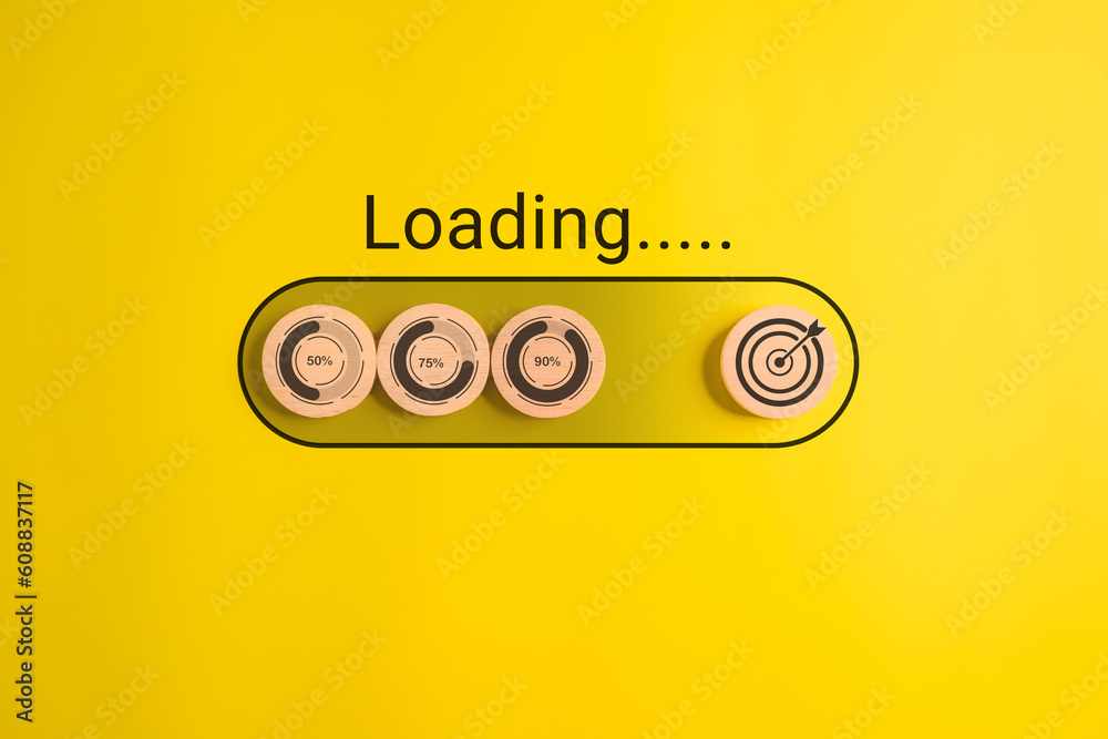 loading screen. loading icon on isolate background. working process ...