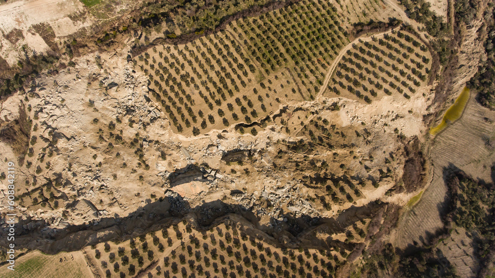 Antakya Hatay Turkiye 02 07 2023 earthquake fault line, fault line ...