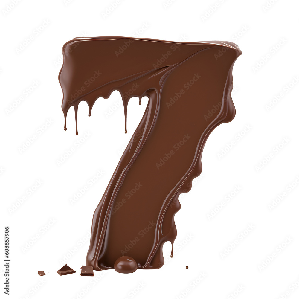 chocolate splash isolated on white background. chocolate with the shape ...