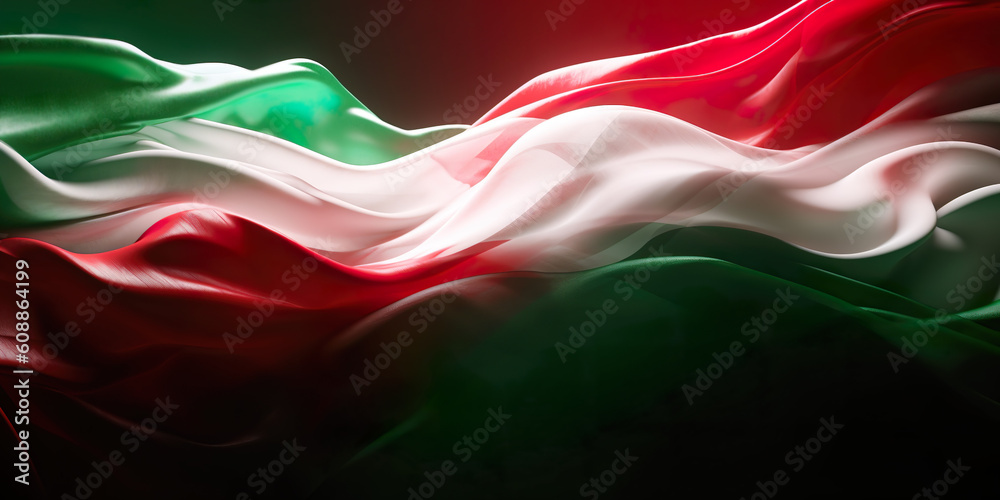 Mexican flag wave colors, background for Mexican festivities, IA ...