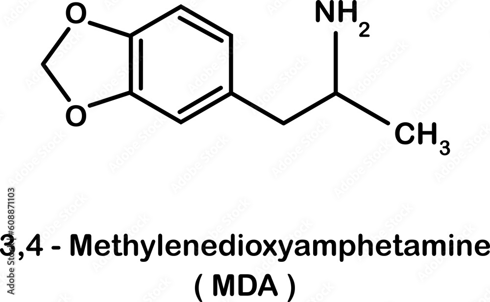 Formula of chemical structure of Menthol .Vector EPS 10. ilustração do ...