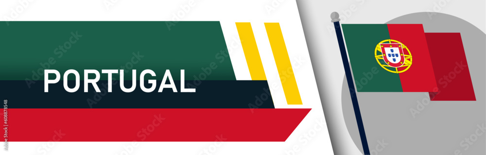 Portugal national day banner design. Portuguese flag theme graphic web ...