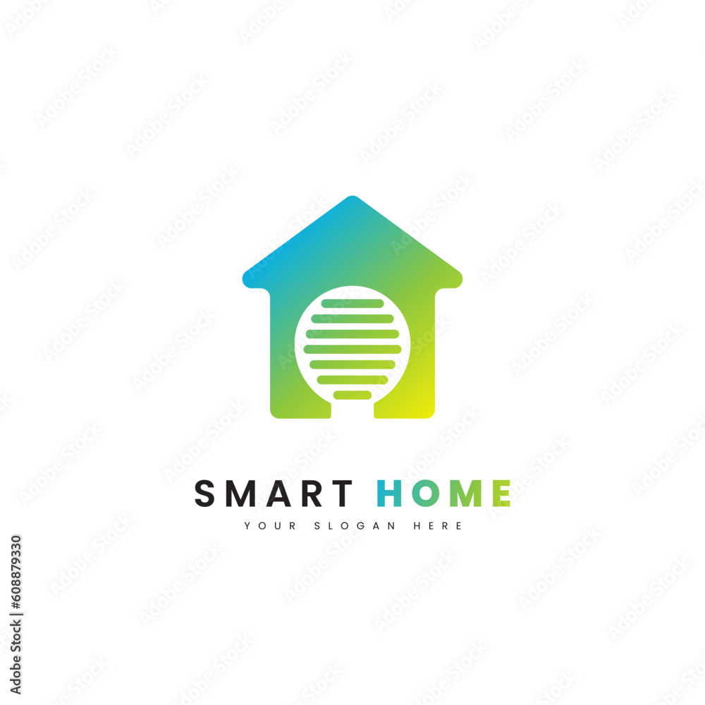 Vetor de Smart home logo. Home logo, suitable for smart home logos ...