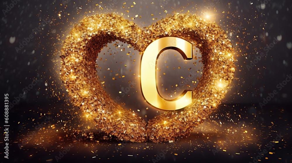 Letter C Wallpaper 3d