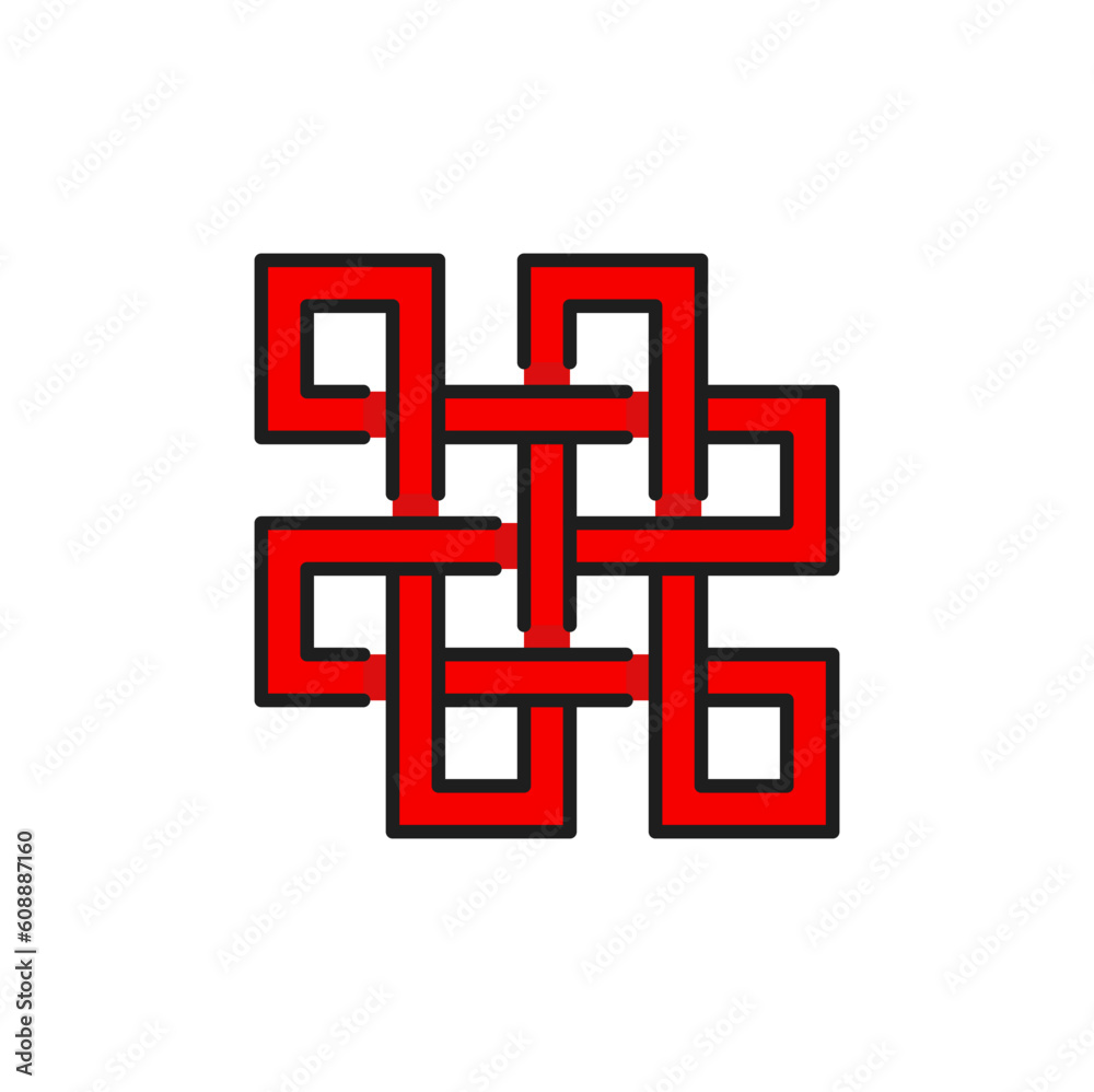 Shrivatsa ancient symbol considered auspicious in Hinduism and Jainism ...