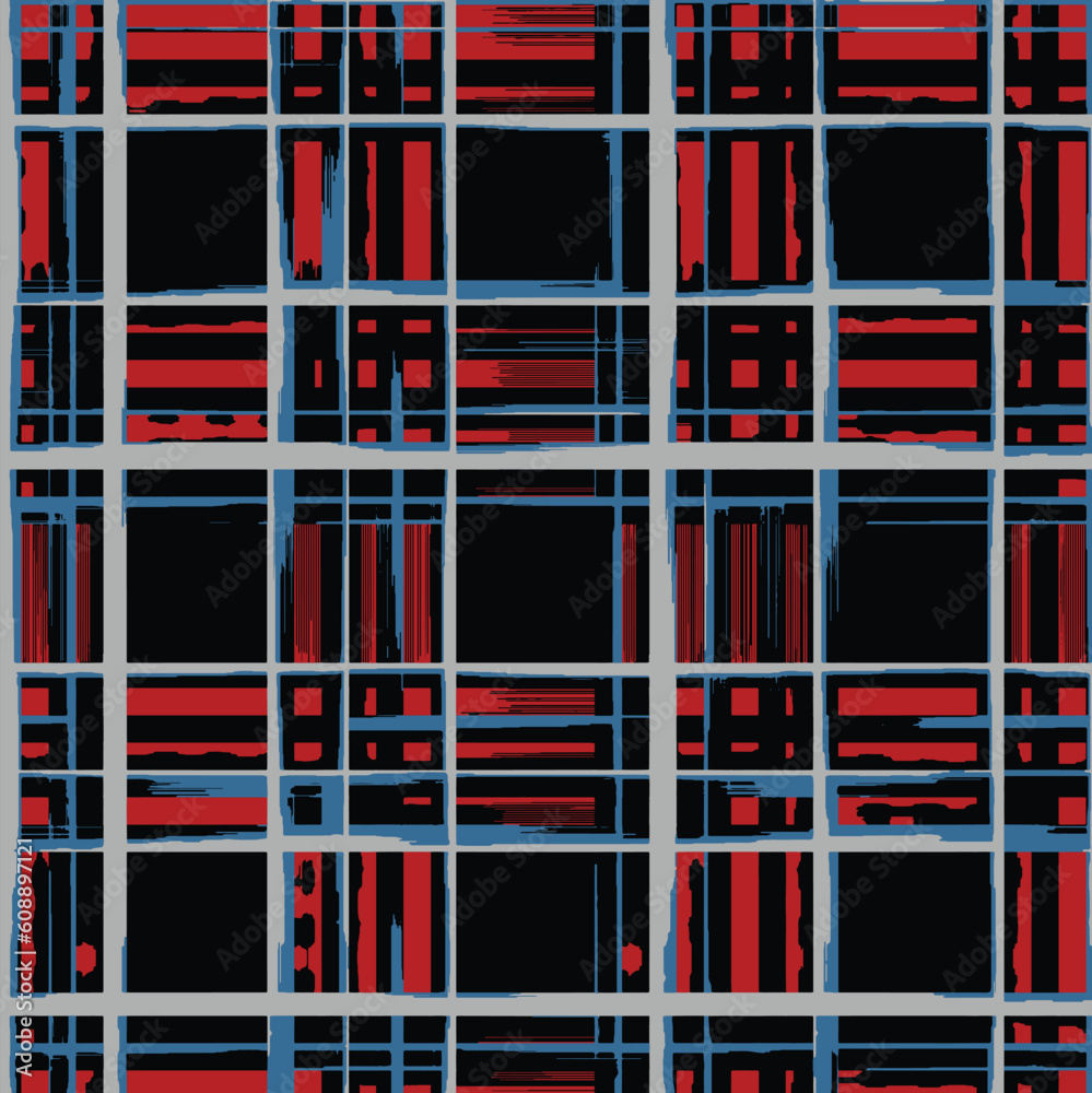 trend and fashion Vector seamless plain plaid pattern with wild ...