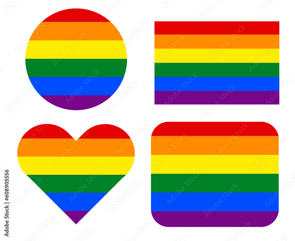 The official flag of Gay Pride Movement in both color and dimensions ...