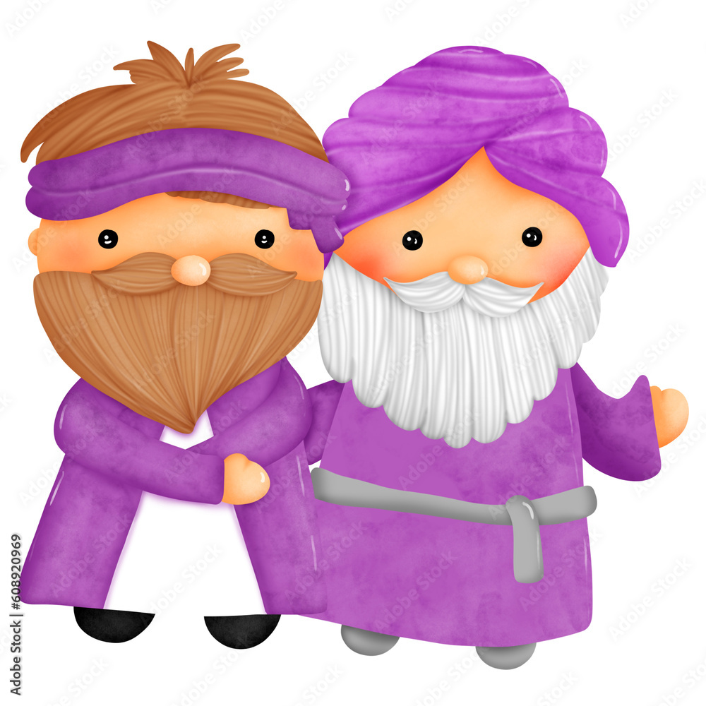 Parable of prodigal son from bible story clipart watercolor.bible foe ...