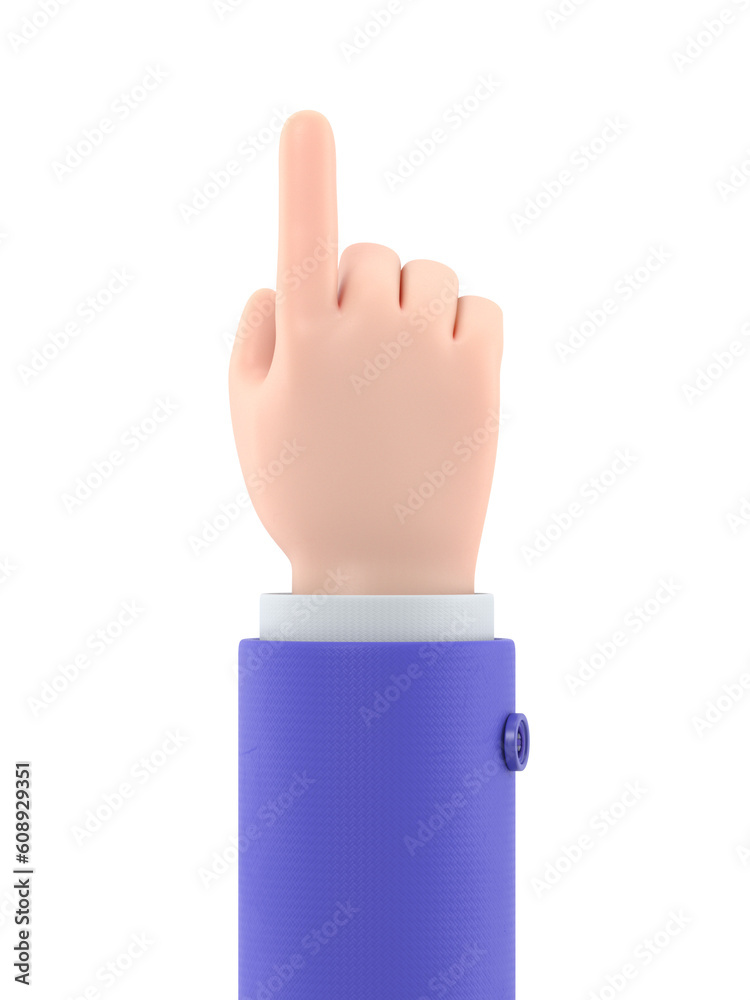 Transparent Backgrounds Mock-up.Cartoon character hand pointing gesture ...