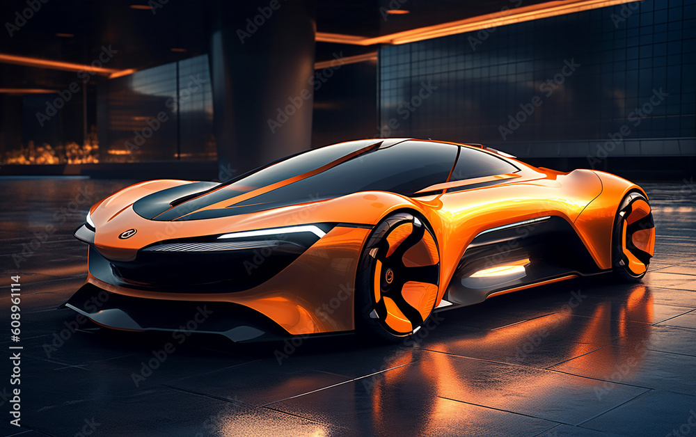 Future concept car, This vehicle features a body design that is both ...