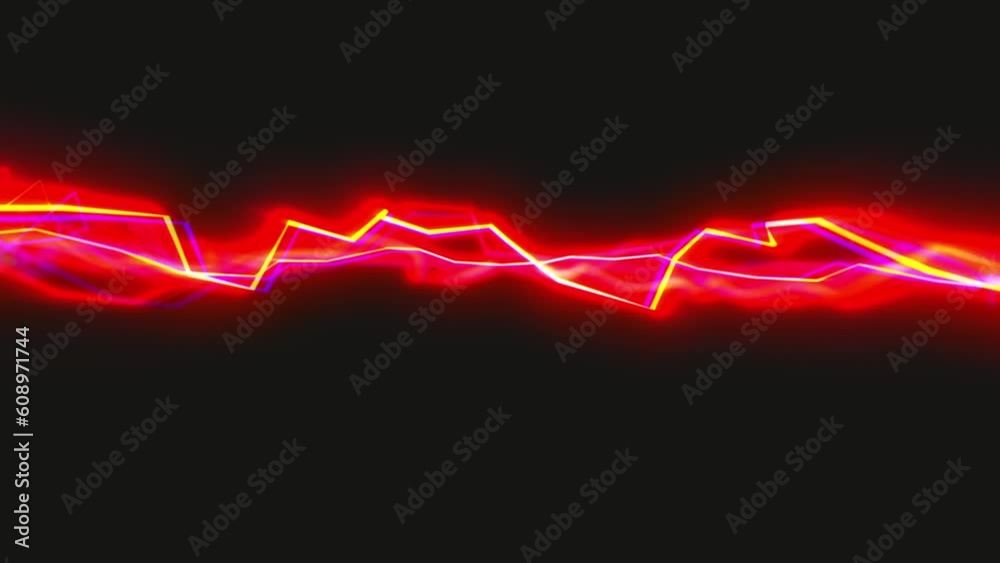 Electric Thunder Strikes Kinetic Action Fx/ 4k animation of a dynamic ...