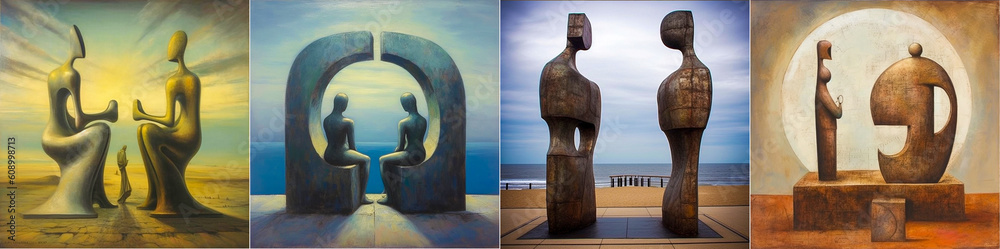 Art, which conveys the feelings and emotions of separation, allows you ...