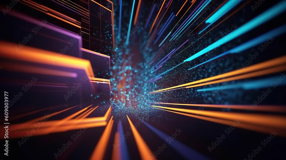Modern digital abstract 3D background. Can be used in the description ...