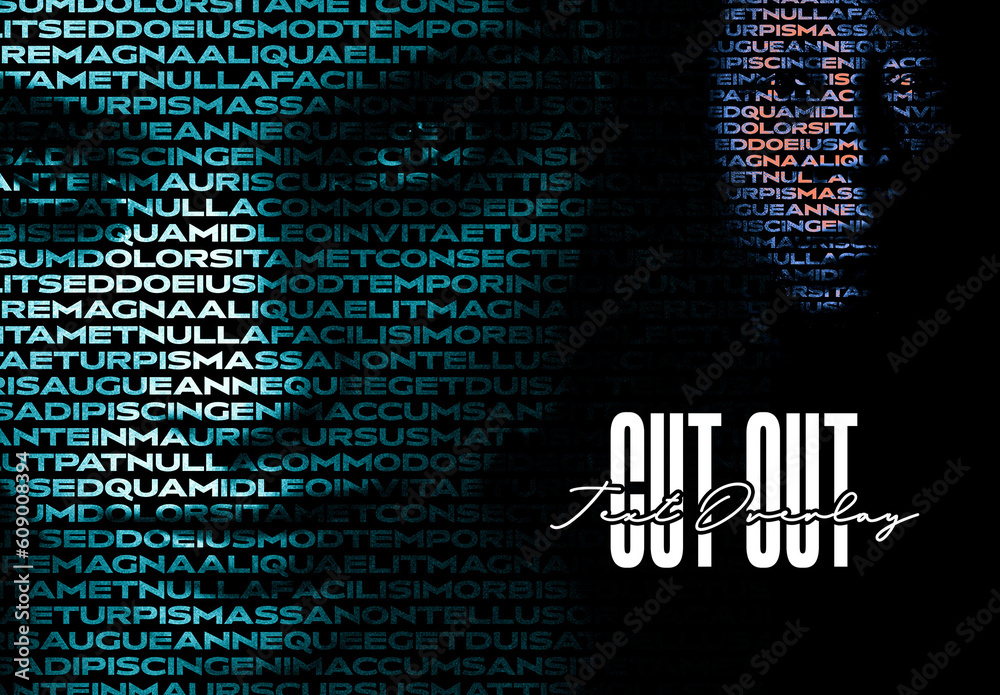 Cut Out Text Effect Mockup Stock Template | Adobe Stock