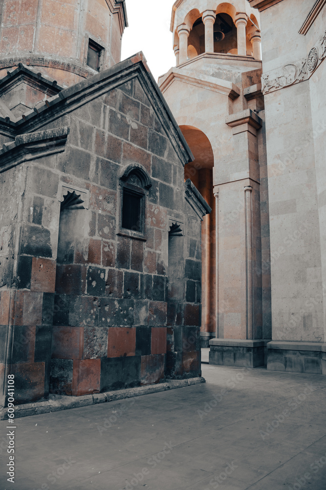 Stone church walls with spires isolated PNG photo with transparent ...