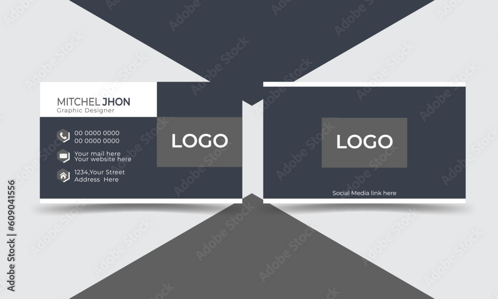Minimalist card most relevance business card design. Business Card ...