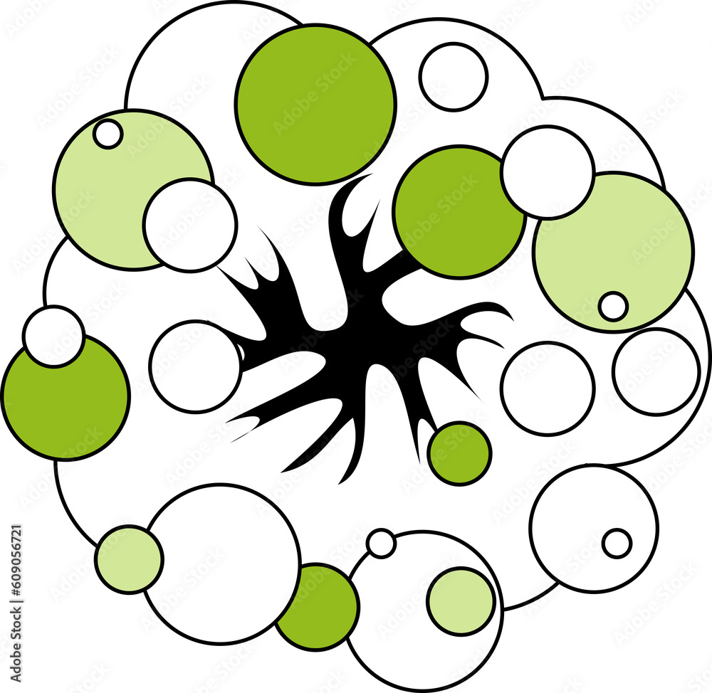Tree or plant top view for landscape design. Icon colored tree for ...
